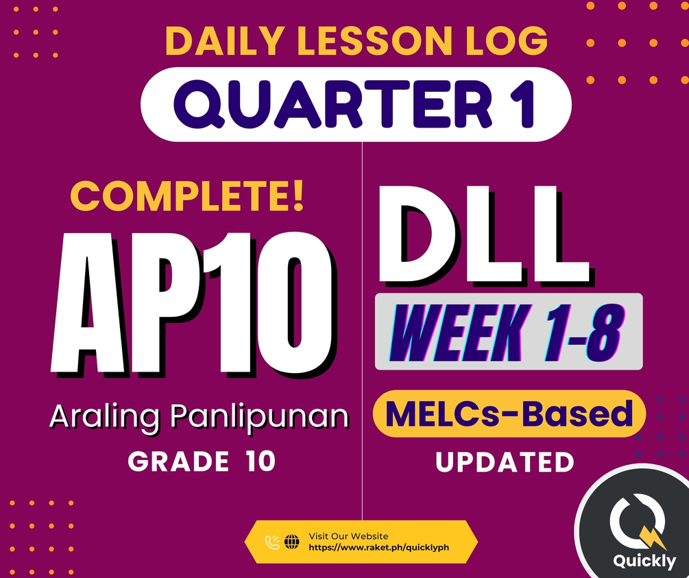 Quarter 1 - AP 10 - DLL (Daily Lesson Log) (MELC-based) ARALING PANLIPUNAN 10
