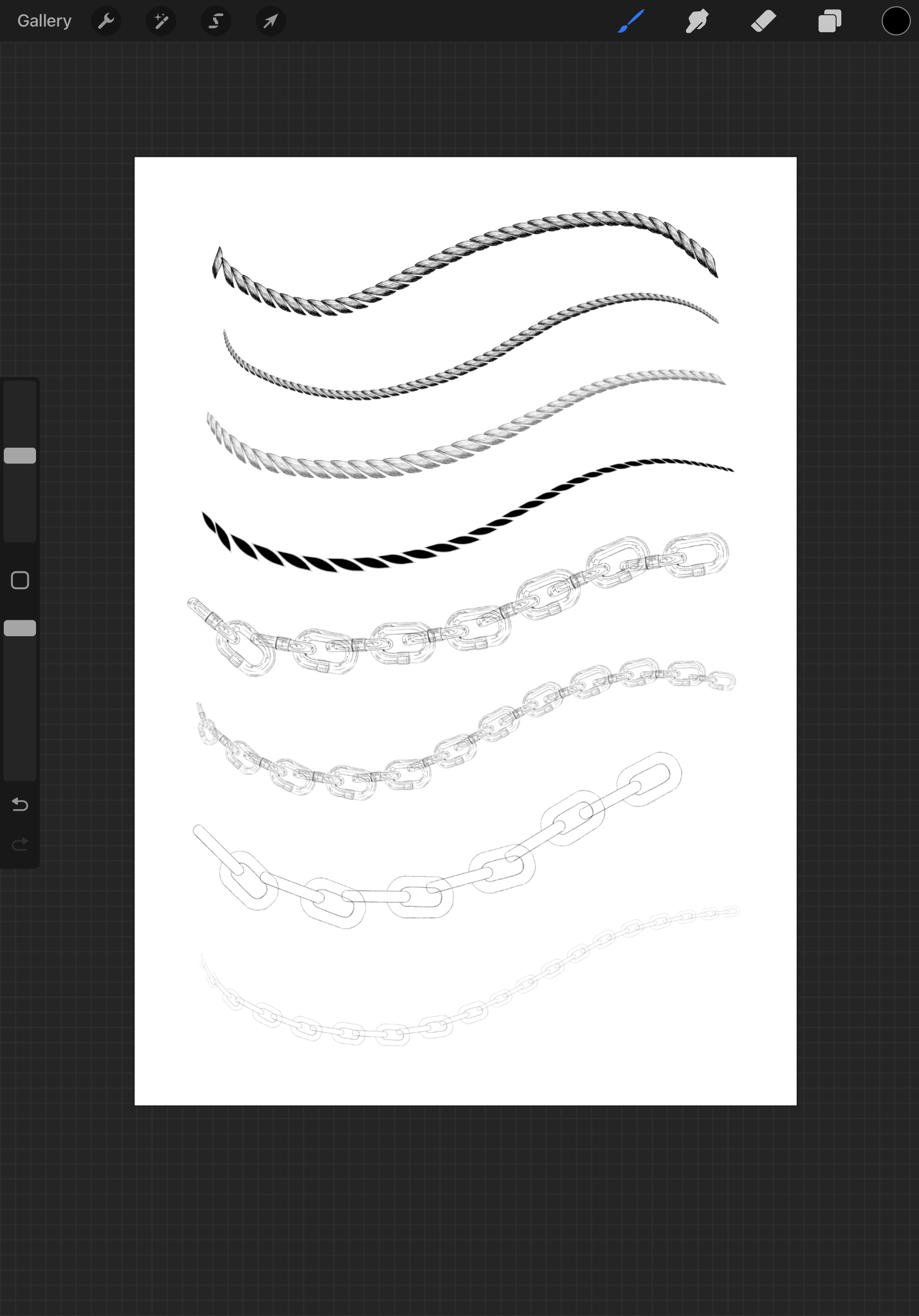 Rope brush / Chain brush