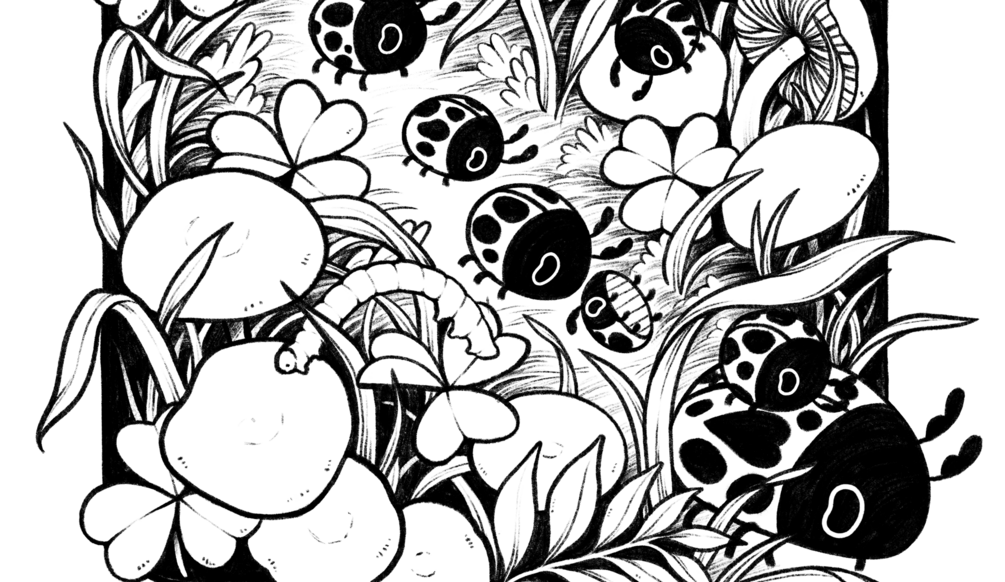 Ladybug March Coloring Page!