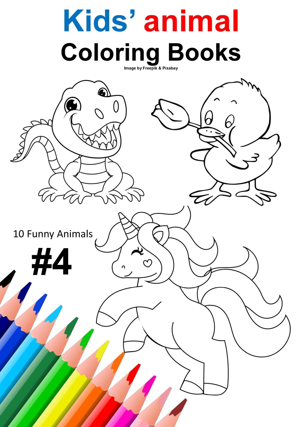 Kids' Animal Coloring Books
