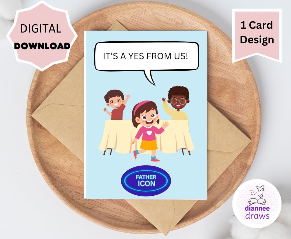 Father's Day Card Digital Download and Printable - Father Icon - Judges ...