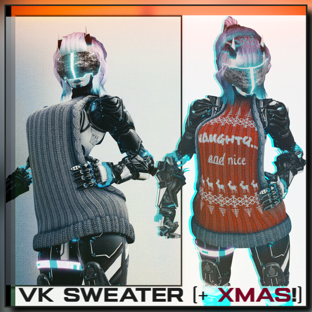 VK SWEATER + XMAS VERSION for VRCHAT // UNITY // BLENDER