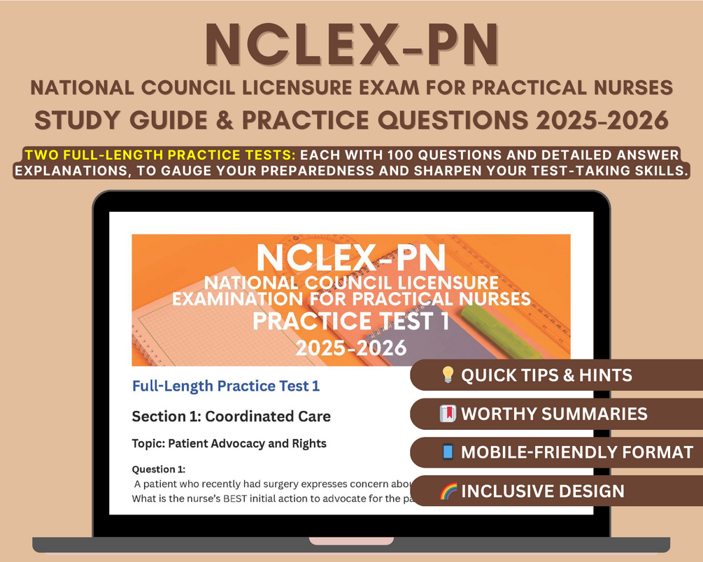 NCLEX-PN Mastery Guide 2025-2026: : In-Depth Content Review, Practice ...