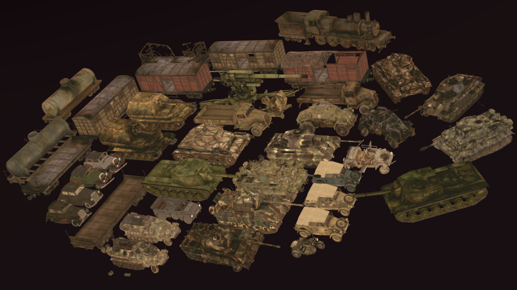 [Koikatsu/Sunshine] Military vehicles pack (Studio).