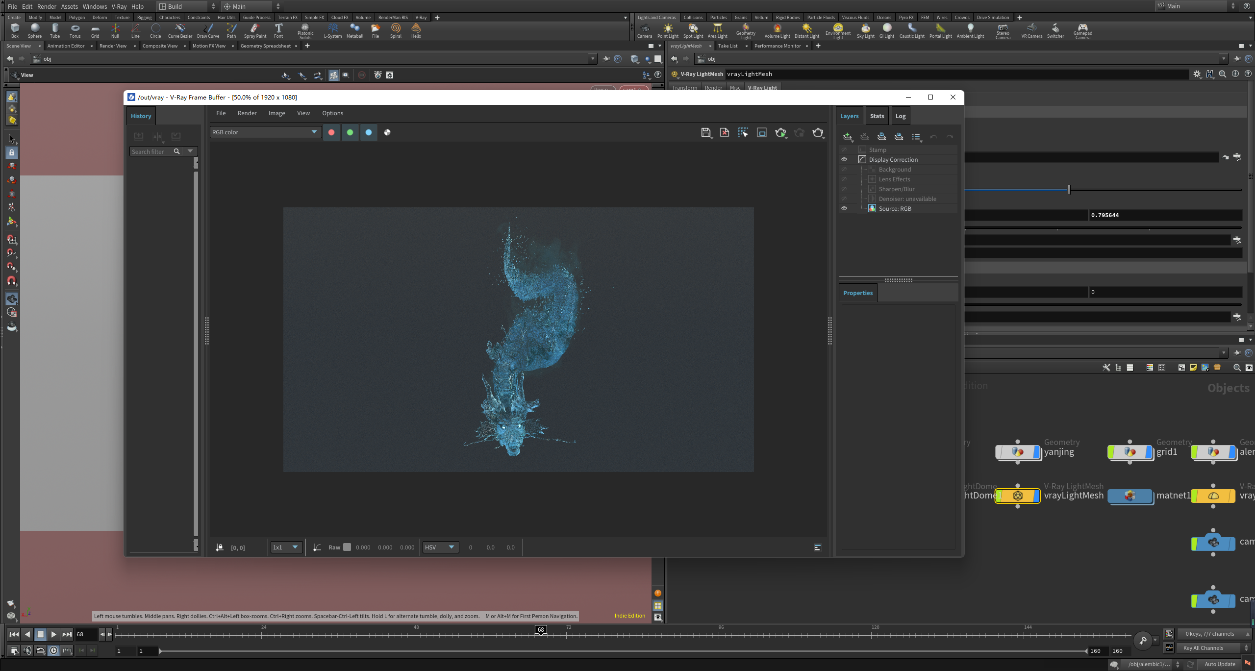 Houdini Magic Ice Dragon Flying Project Solution File