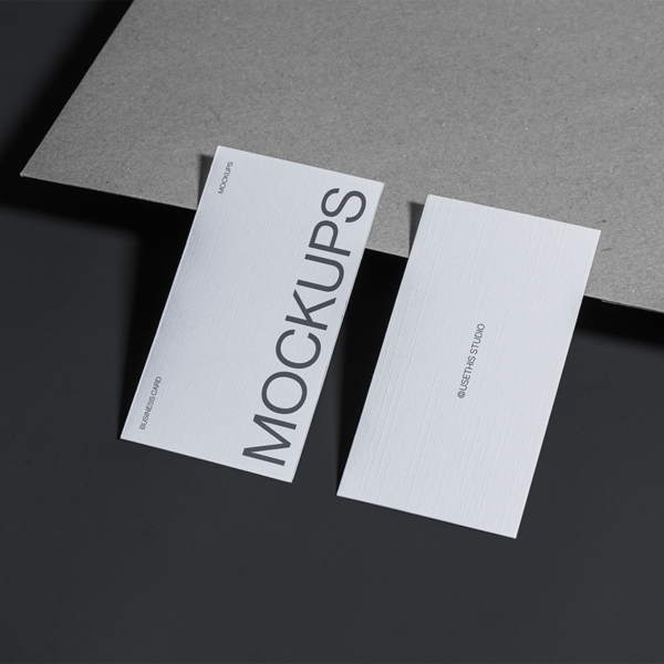 Minimalist Business Card Mockup Bundle (PSD)_M241103