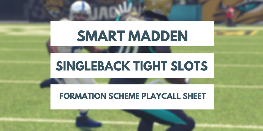 Singleback Tight Slots Formation Scheme