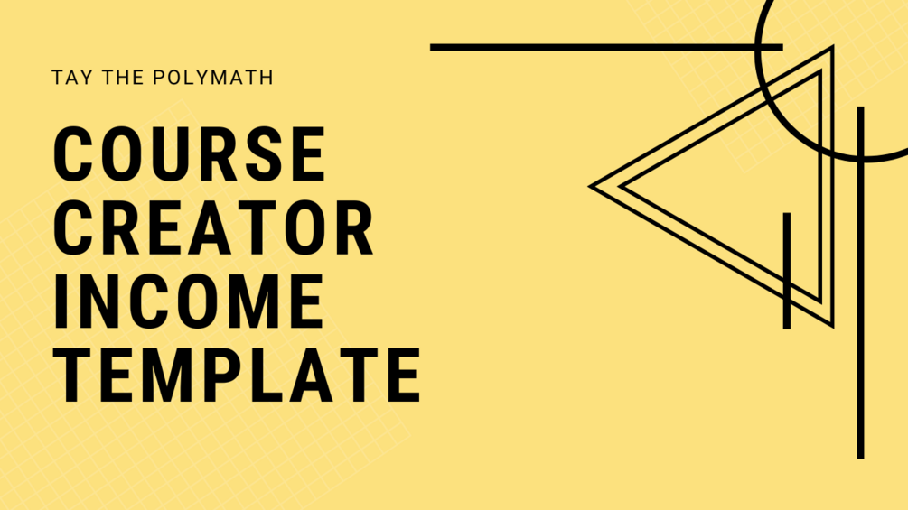 Course Creator Income Template