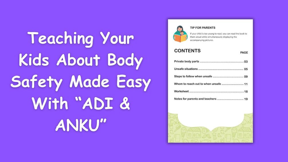 Body Safety Guide for Kids Printable Comic Booklet.