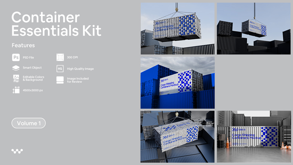 Cargo Container Essentials Kit Vol 1 | Febdwithart