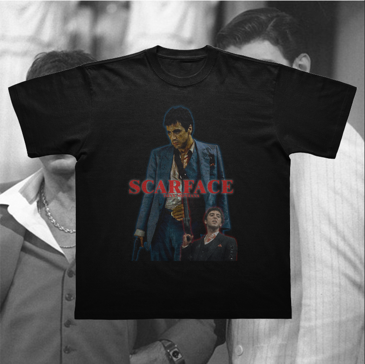 Black Vintage Scarface Tee