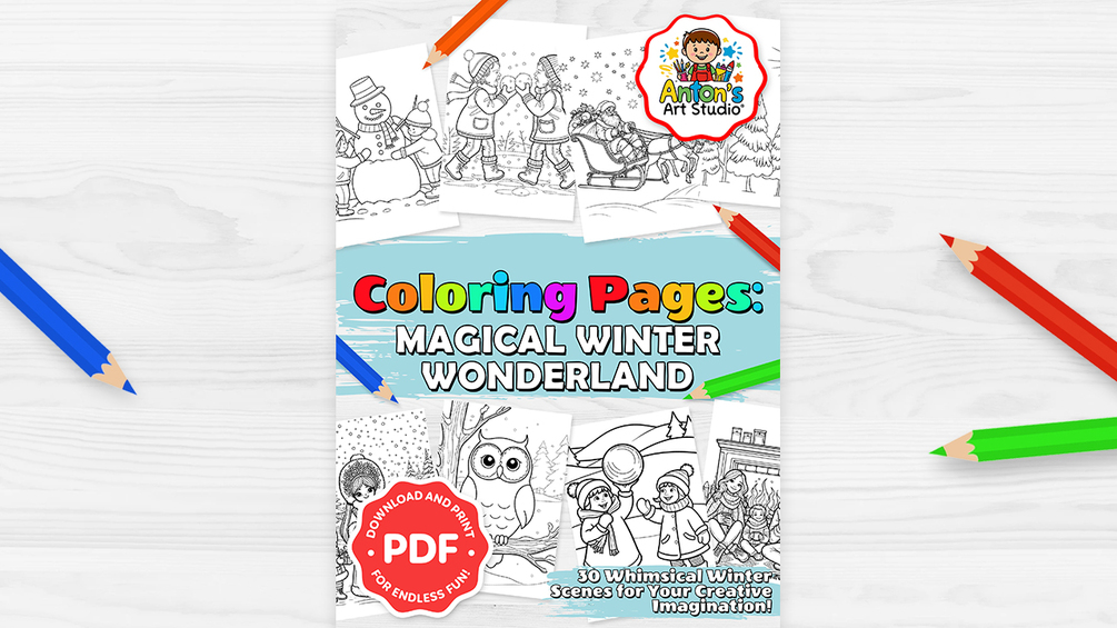 Coloring Pages: Magical Winter Wonderland | 30 Enchanting Winter Scenes ...