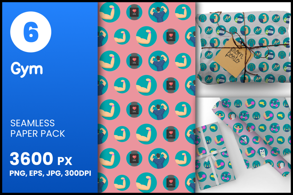 Gym 6 Seamless Patterns