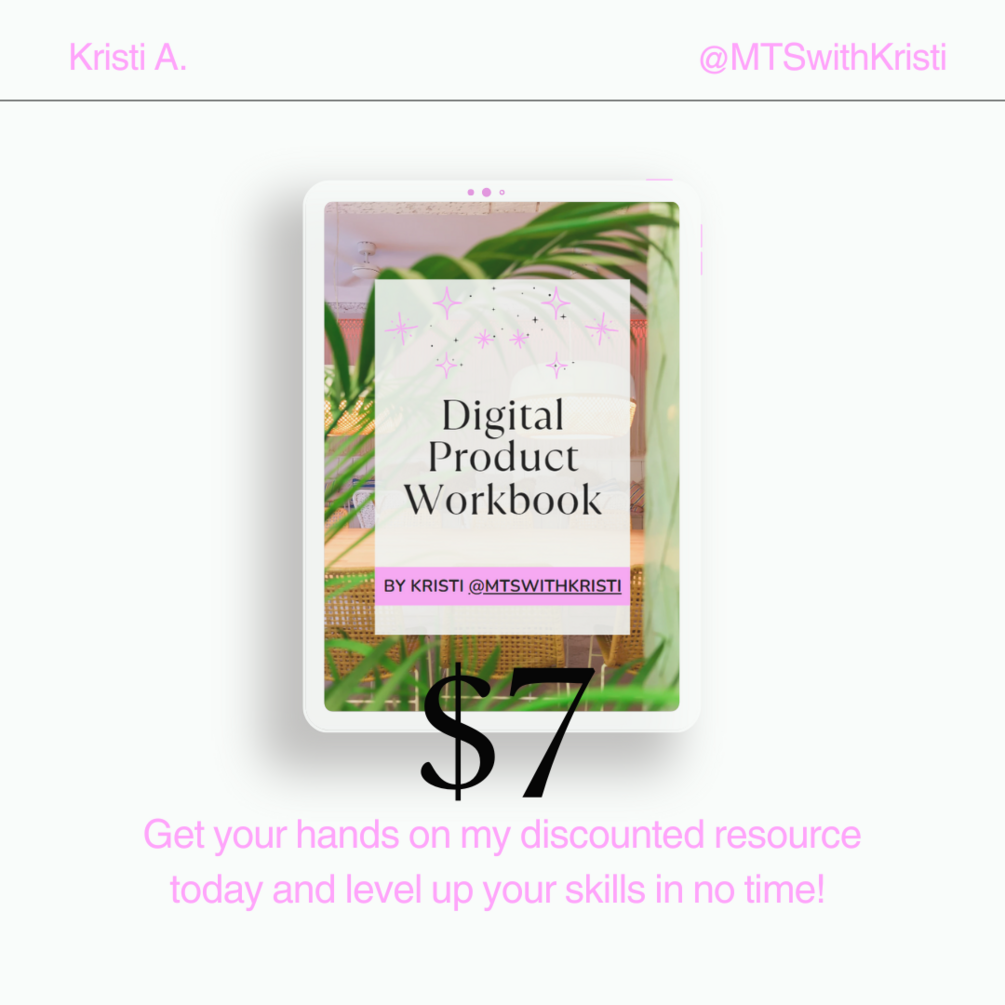 Digital Product Workbook