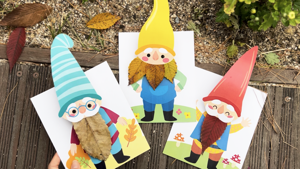 Fall Kids Crafts Leaf Gnome - Printable PDF