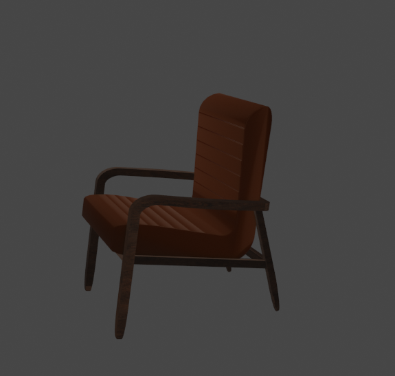 Modern Leather Chair (VRChat, Unity, Blender)