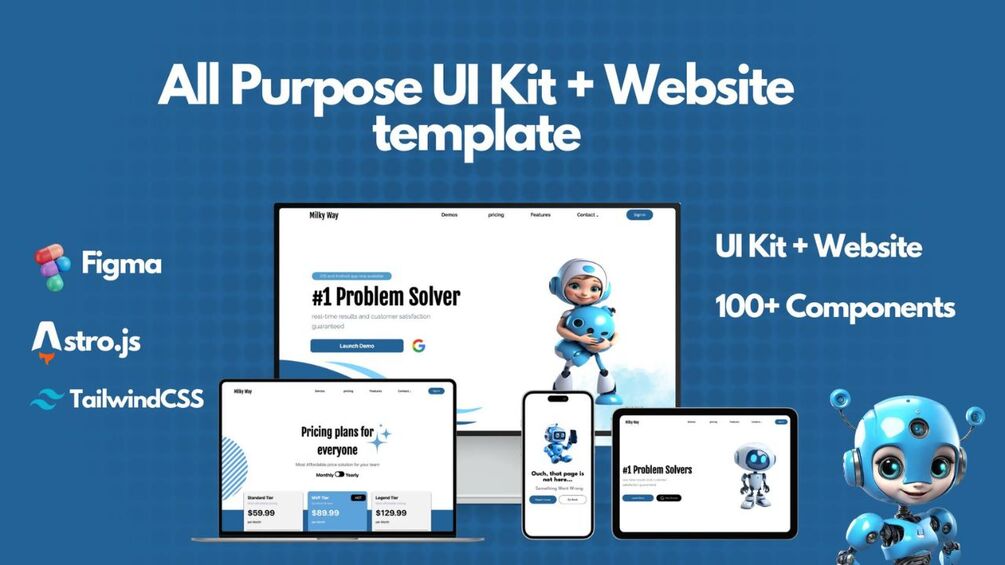 All Purpose UI KIT + Website Template