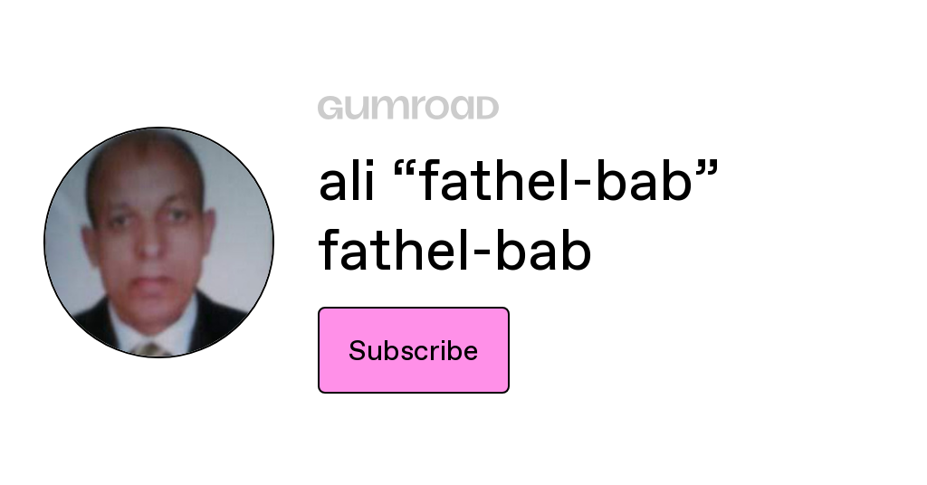 ali “fathel-bab” fathel-bab