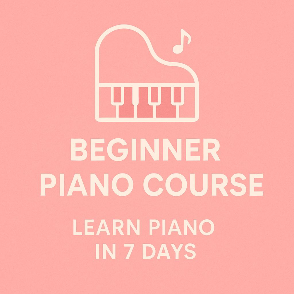 Beginner piano course - Learn piano in 7 days
