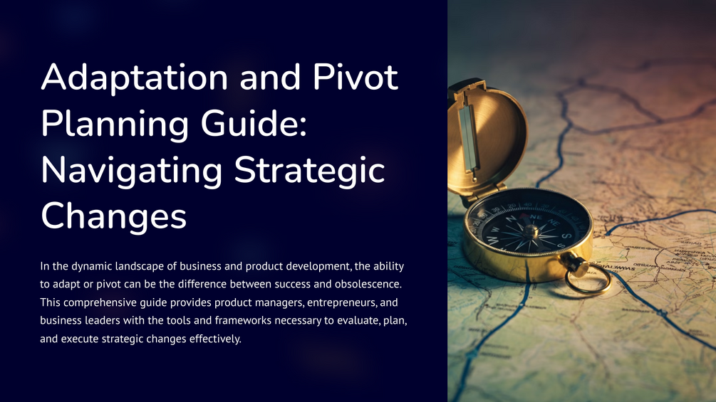 Adaptation and Pivot Planning Guide