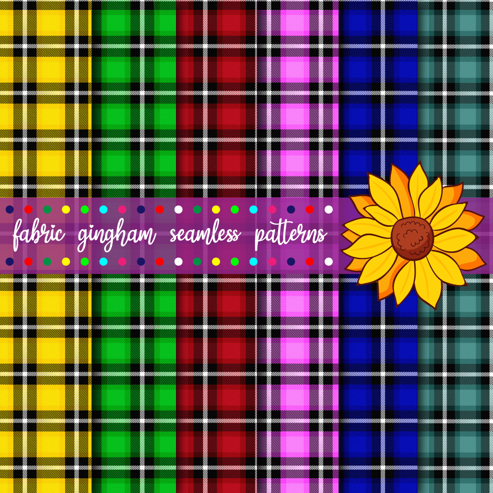 Gingham Fabric Seamless Pattern