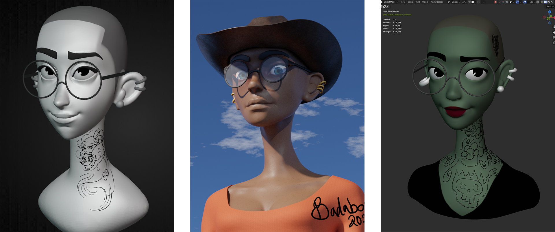 3 days of sculpting faces - Kenny Praise
