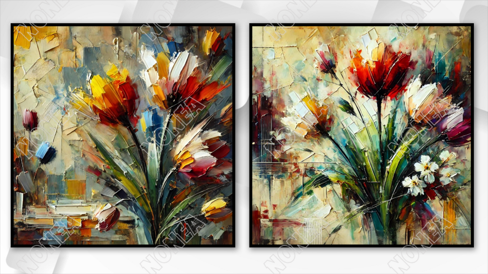 Emotional Expressionism: Two Abstract Tulip-Inspired Art