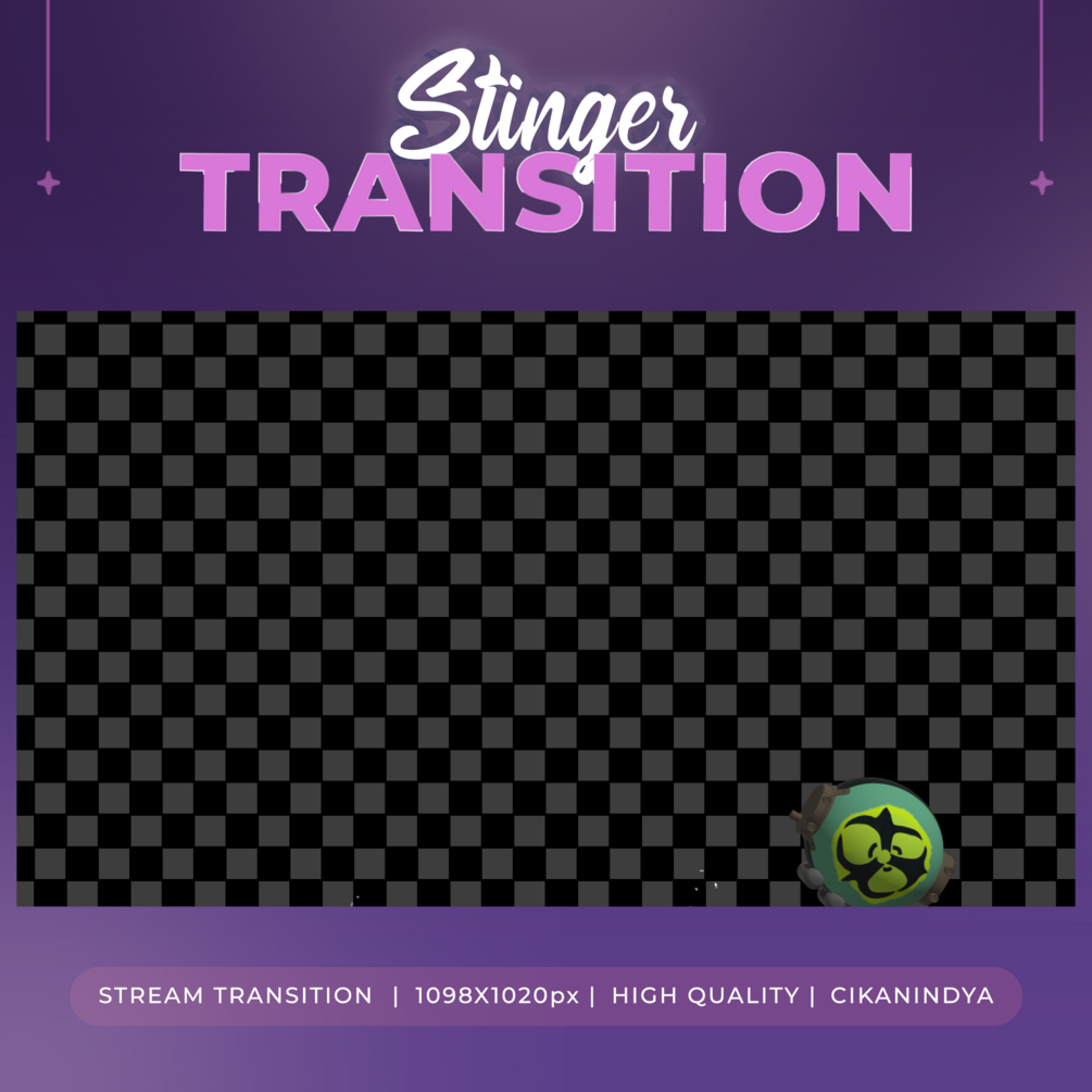 Animated Stinger Transition Hazard Bomb | Toxic Smoke Effect for ...