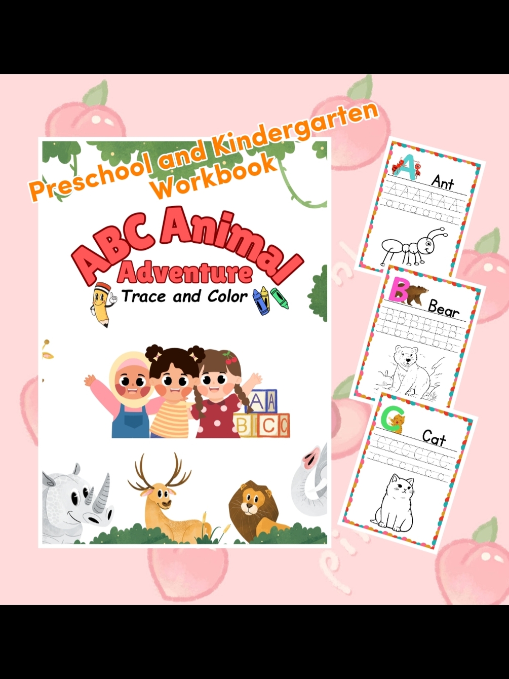ABC Animal Adventure Book - Trace and Color