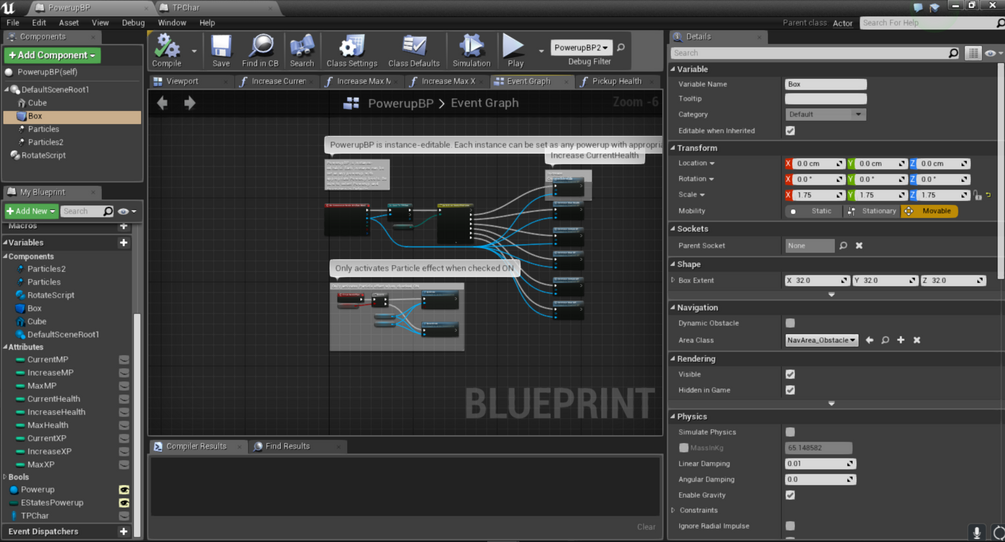 Powerup System (Blueprint - UE4.16)