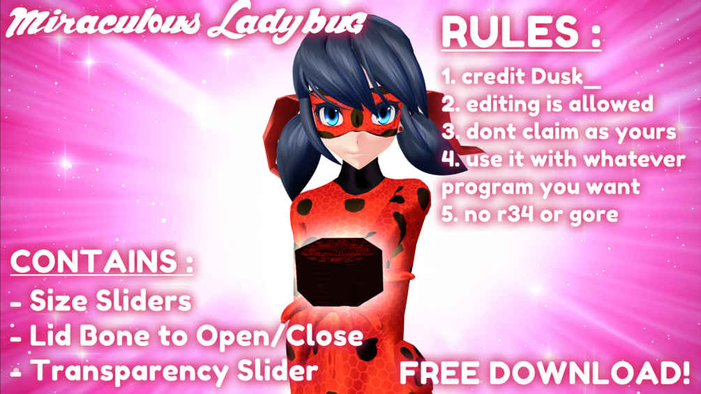 [MMD, Accessory] Small Guardian Miraculous Box DL