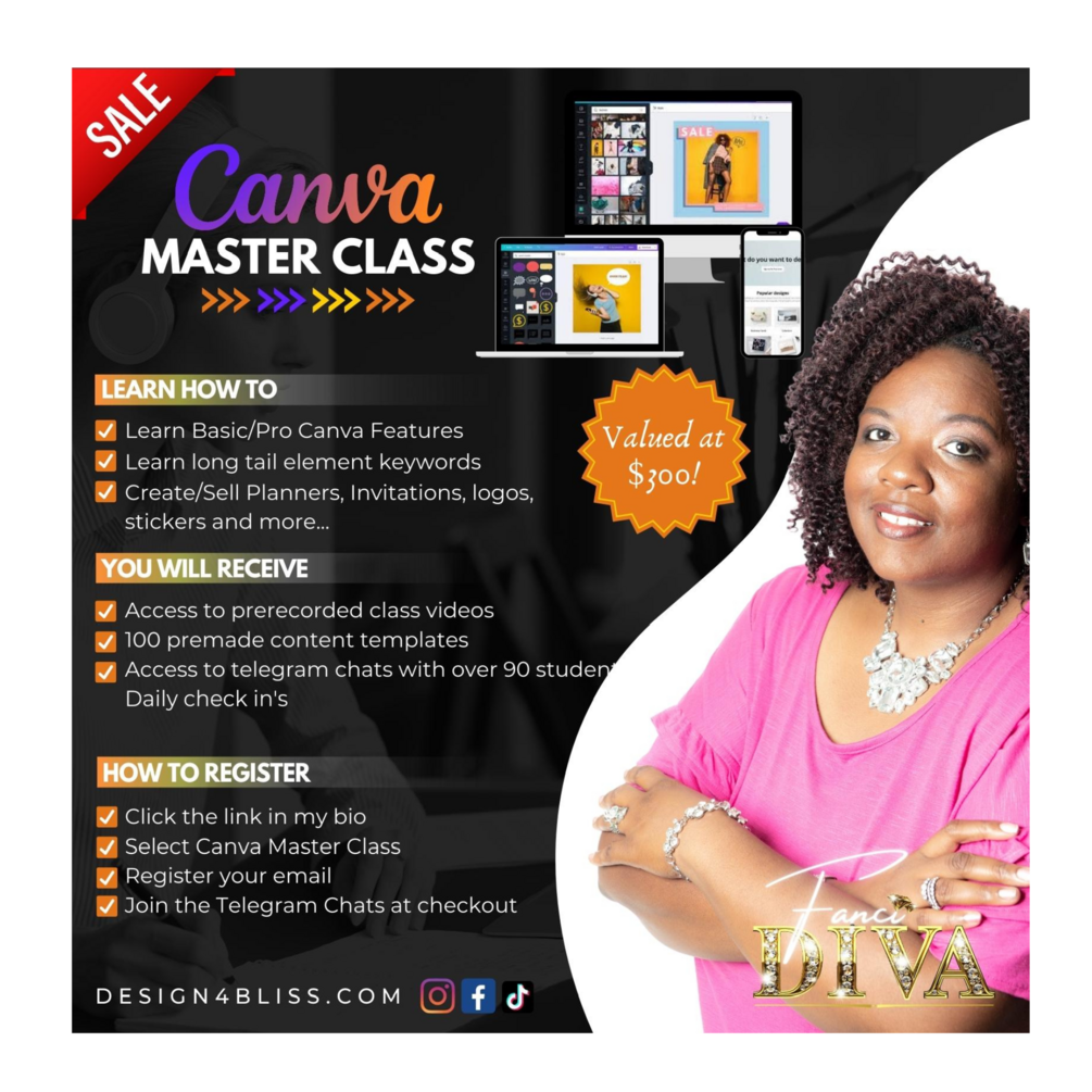 Canva Master Class, Canva Tips, DIY Graphics, Flyers, Logos, Ads,