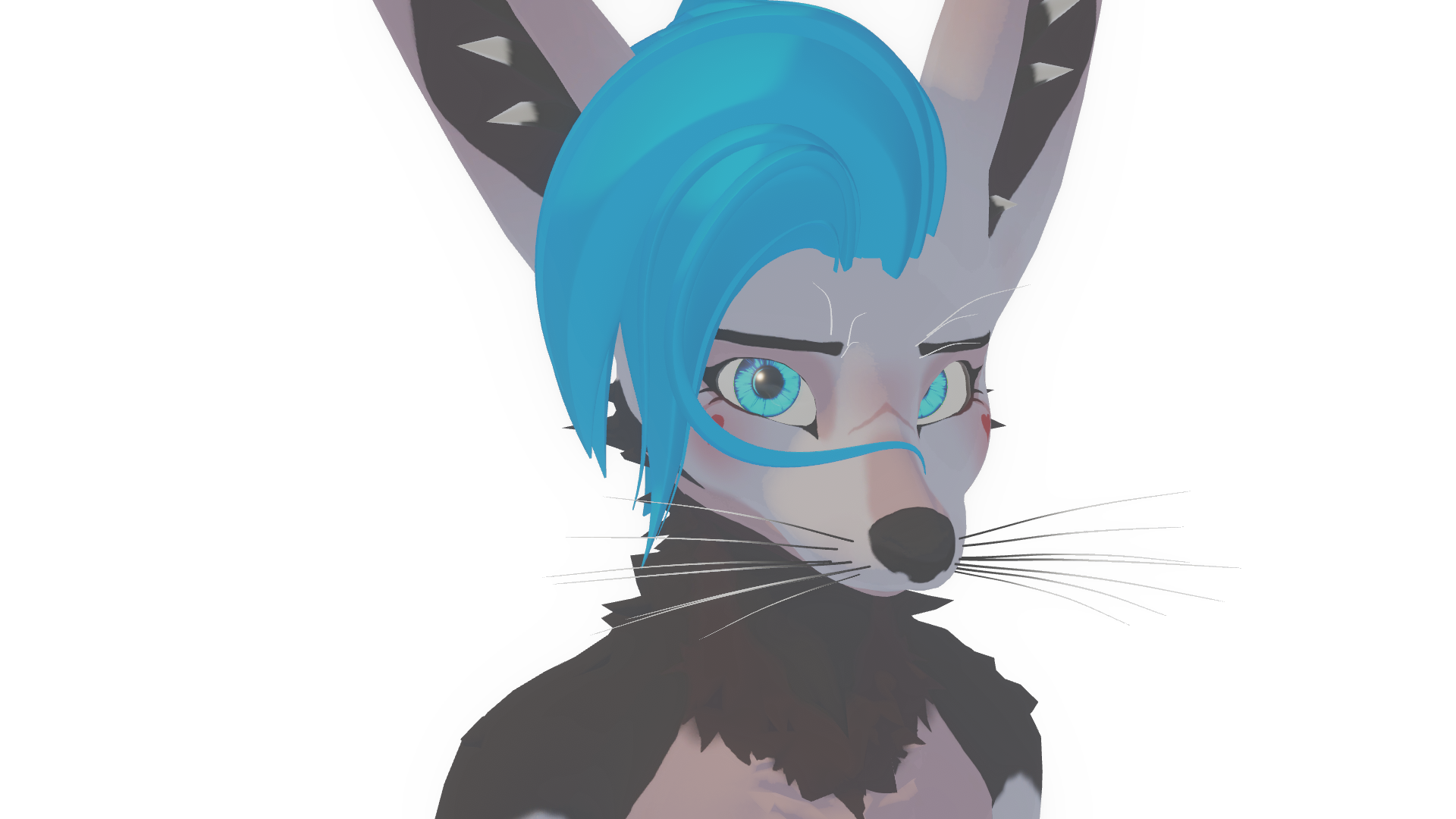 VRC Furry Ponytail Lacci Hair 