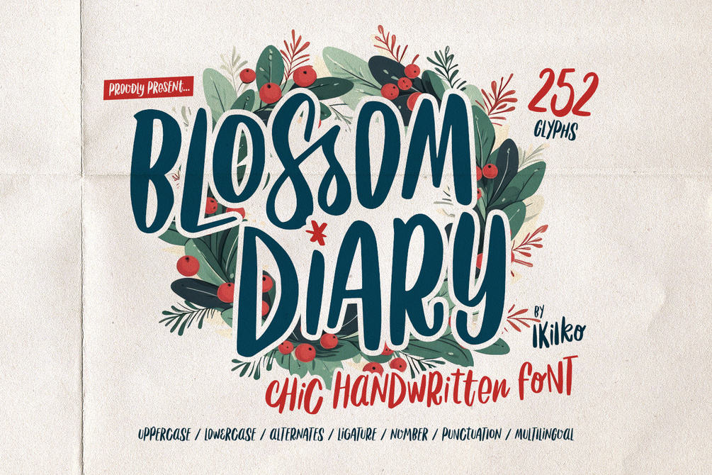 Blossom Diary - Chic Handwritten Font