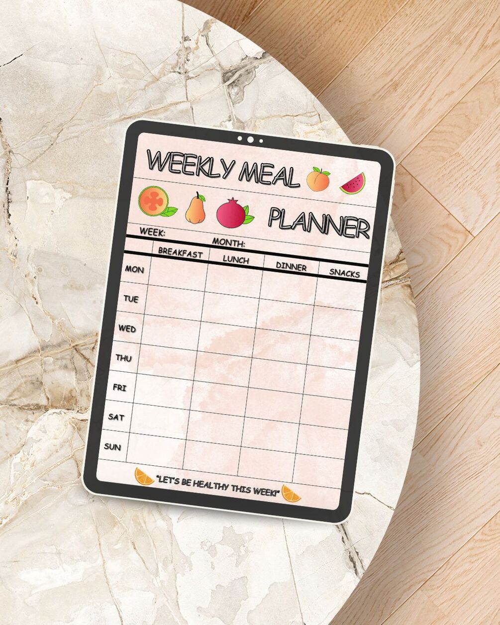 🥗 Healthy Weekly Meal Planner | Digital Download