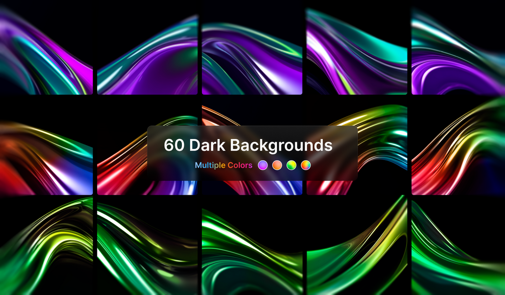 60 Colorful Backgrounds - Multiple Colors.