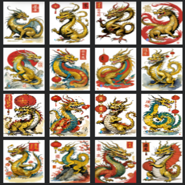 Lunar Year of the Dragon Red Packet/Greeting Card Design Theme-Golden ...