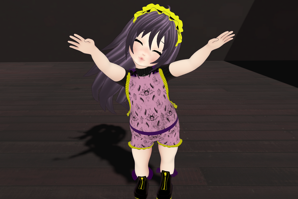 Neon Goth Chibi - Vrchat Avatar - Unitypackage *2022*