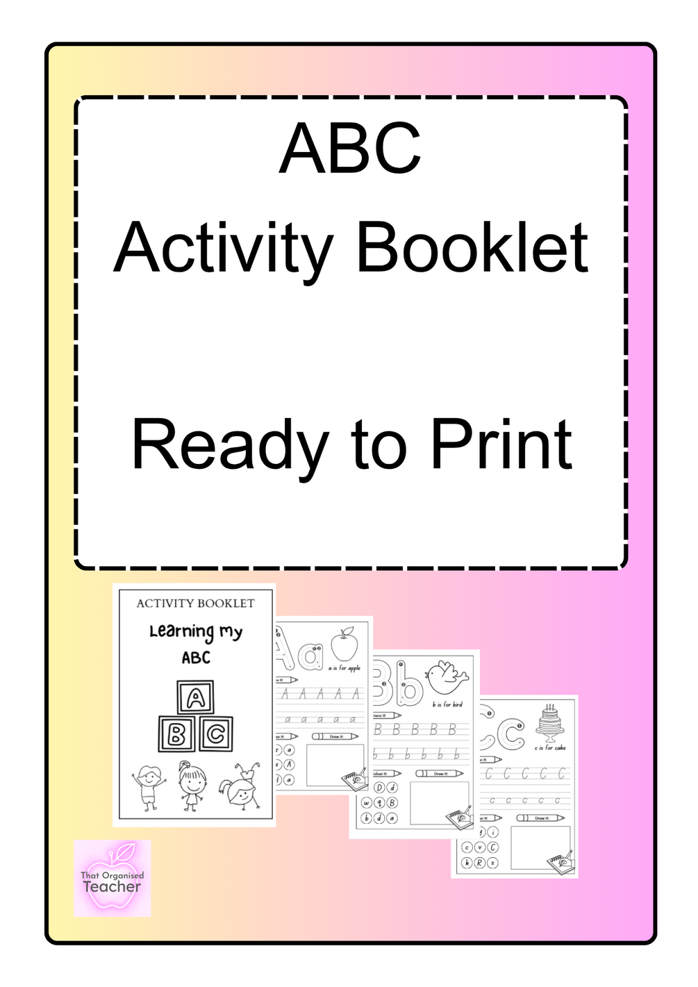 ABC Activity Booklet – Fun Alphabet Worksheets for Kids