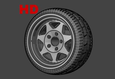 3D Model - Wheel - DR27 (1:24) (copy)