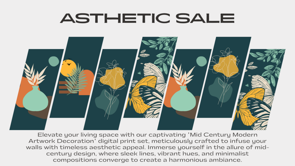 Asthetic Wall Decor Print | Modern Artwork Decoration for Living Room ...