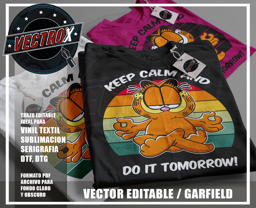 Vector Editable - Garfield