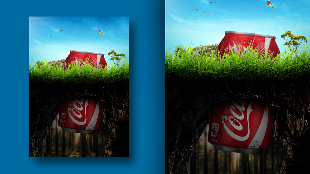 Coca cola Poster Design | Photoshop