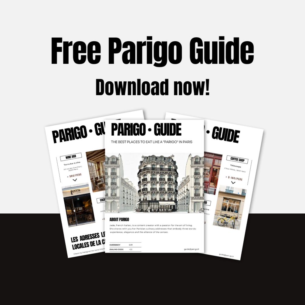 9 LOCAL ADDRESSES IN PARIS - Parigo Guide #1