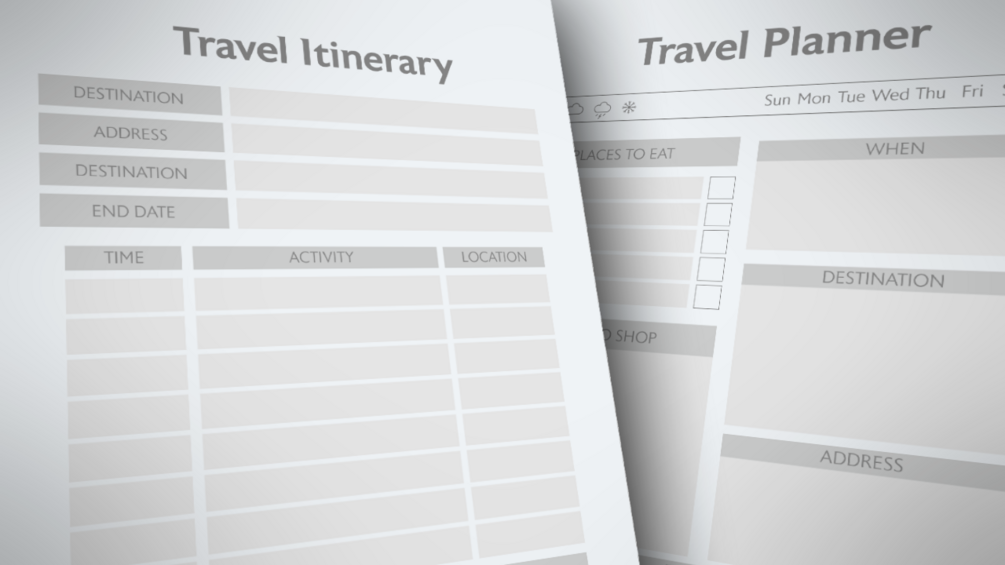 Digital Journal Templates - Travel