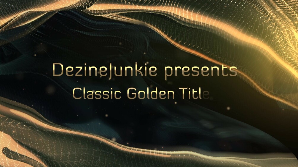 Golden Classic Title Opener MOGRT file