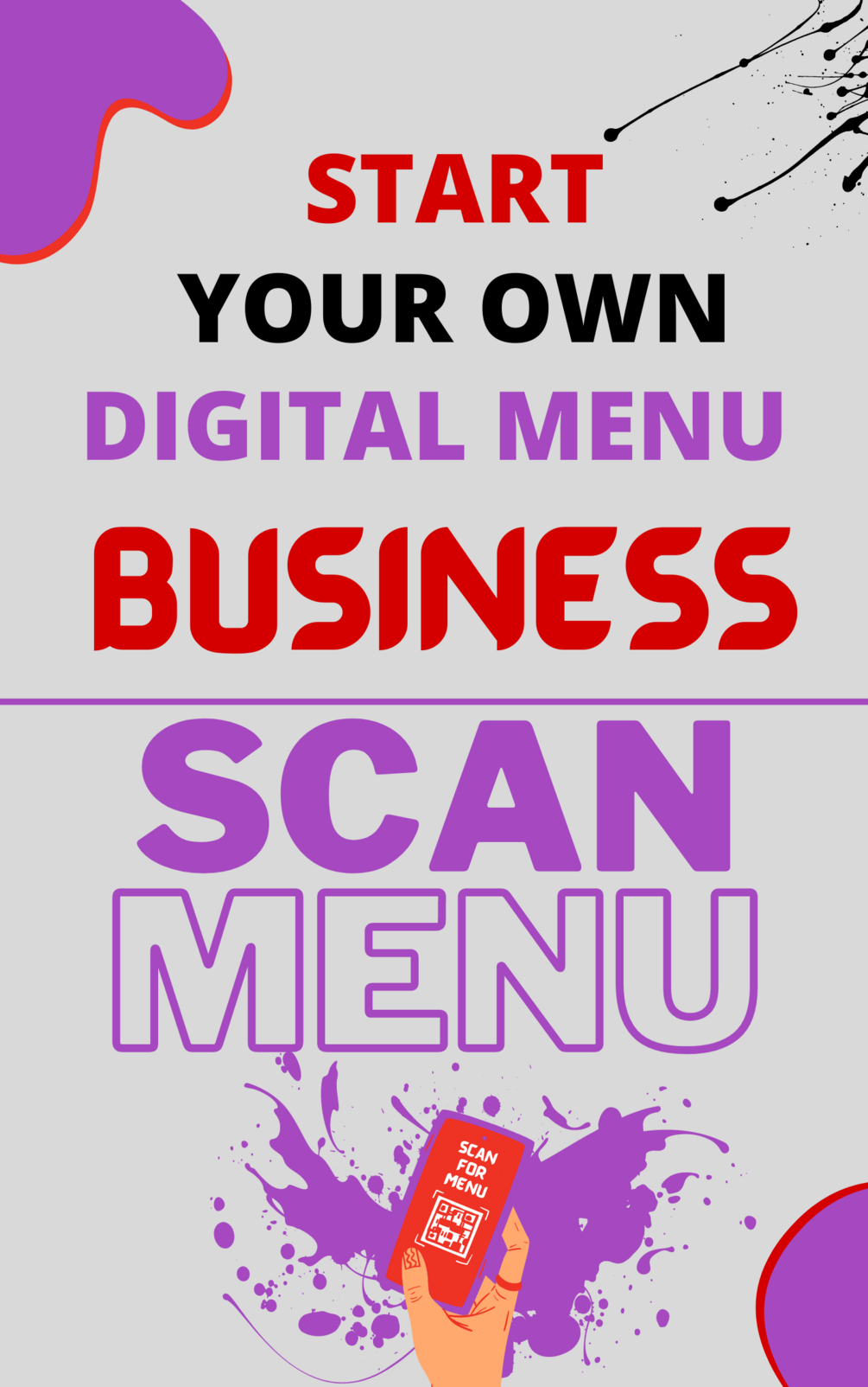 Digital menu creation tutorial that will create passive income