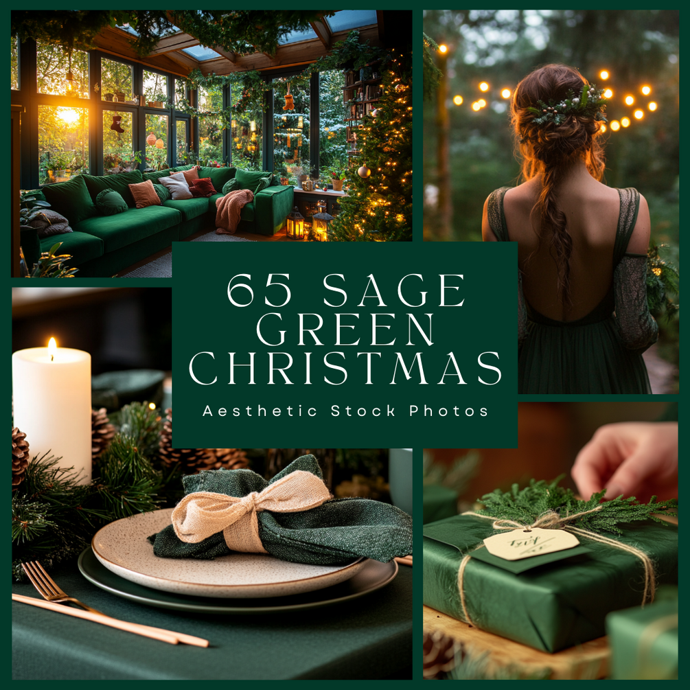 65 Sage Green Christmas Stock Photos | Aesthetic Images | Cozy Sage ...