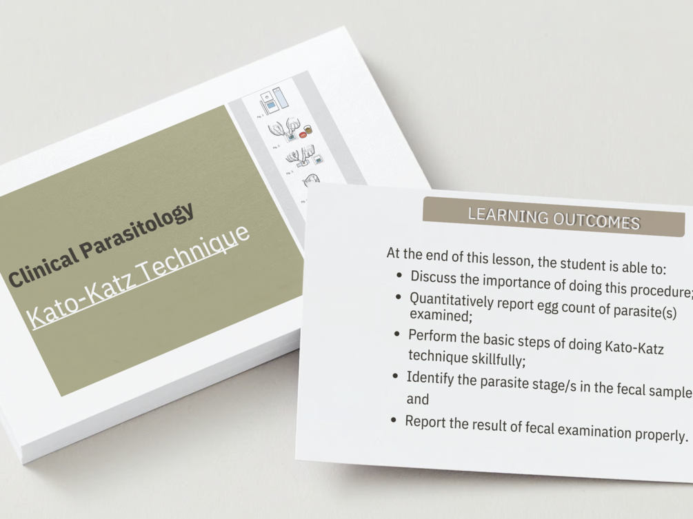 Microbiology Study Guide: Kato-Katz Technique Video Lecture Companion ...