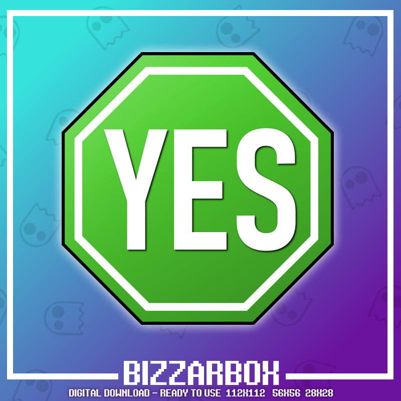 Streamer Emote: Green Yes Sign